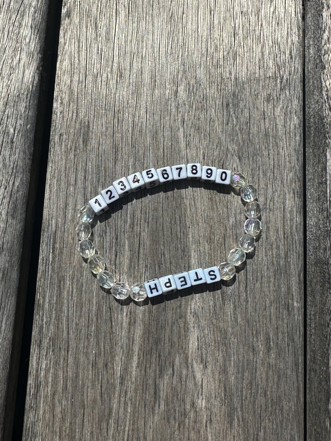 BULK 20 Custom Name and Number Bracelets Friendship Bracelets Custom ...