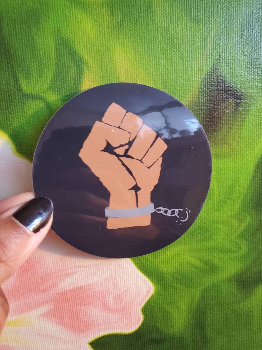 Black Power Fist Sticker - Etsy