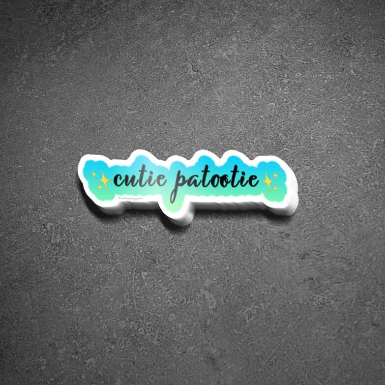 Cutie Patootie Sticker - Etsy