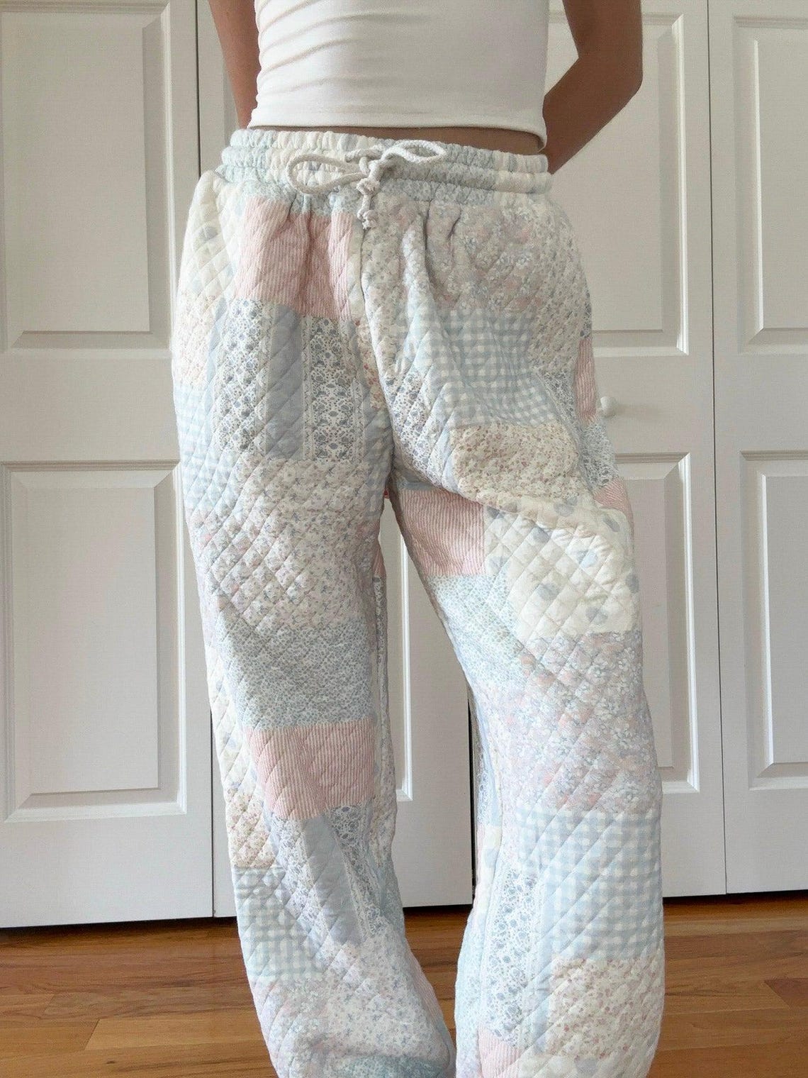 Shades of Blue Quilted Pastel Joggers - Etsy