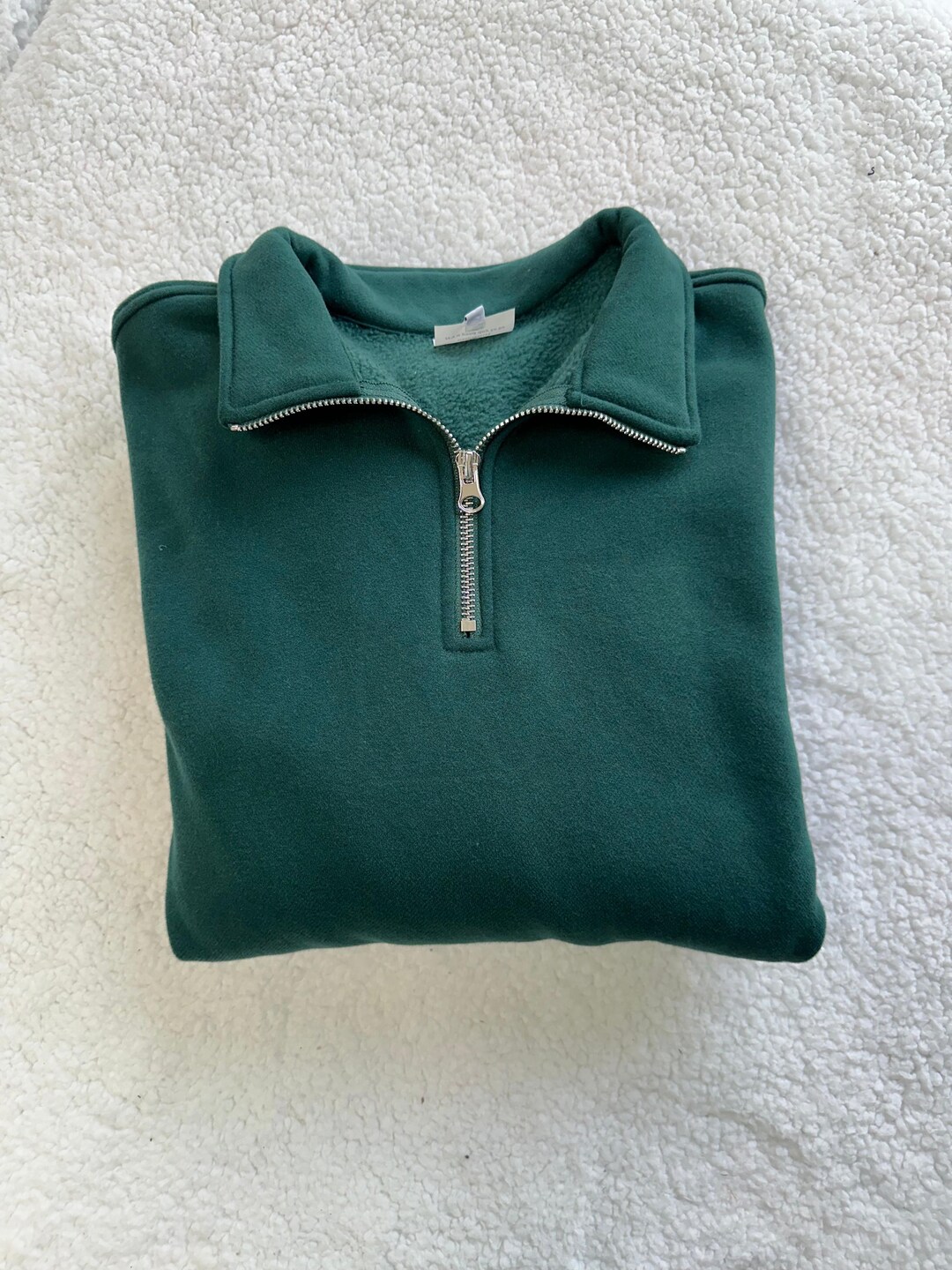 Winter Green Basic Blank Quarter-zip Sweatshirt - Etsy