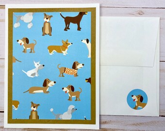 Greyhound Dog Note Cards Set of 10 With Matching Envelopes - Etsy