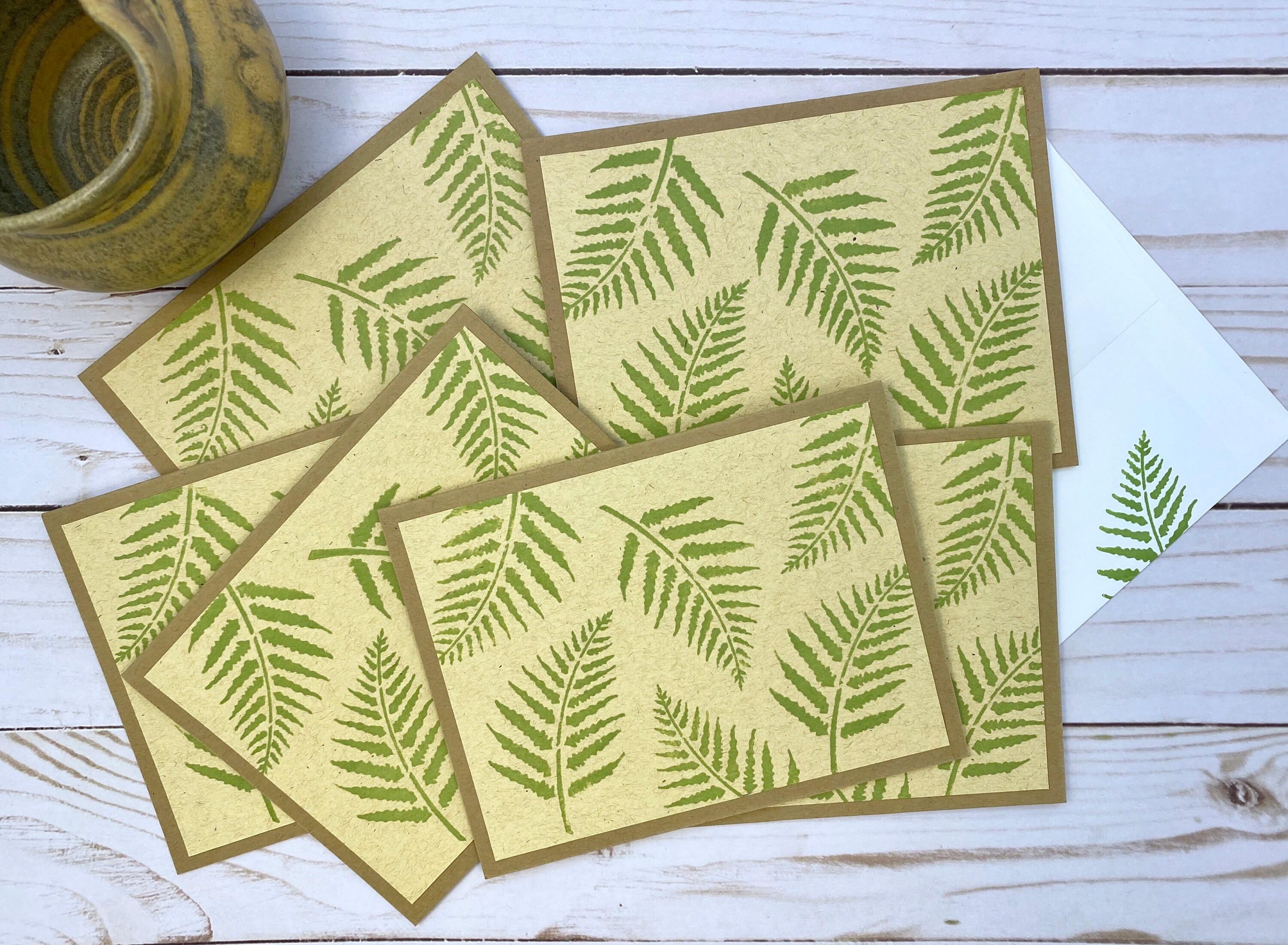 Fern Note Cards 6 Botanical Blank Note Cards With Envelopes - Etsy