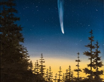 Comet Painting | Etsy
