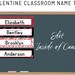 Valentine Classroom Name Tag Canva Editable Heart Classroom Decor Cubby ...