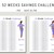 52 Week Money Savings Challenge Printable | 52 Week Tracker |2 Dollar ...