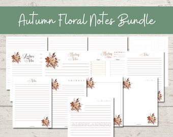 Fall Note Page - Etsy