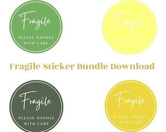 Fragile Business Stickers Printable | Etsy