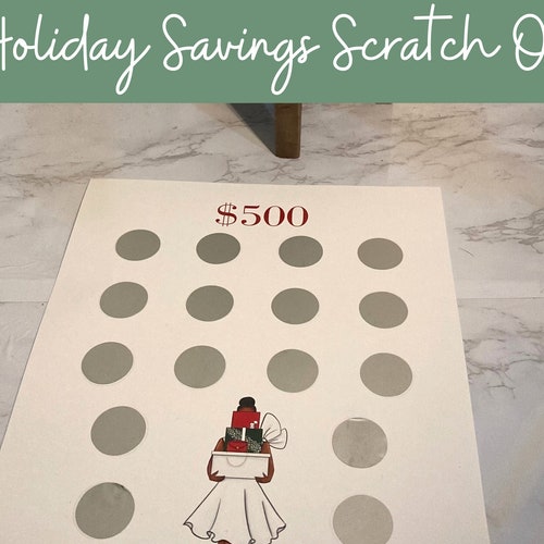 Mystery Scratch off Savings Challenge Card Scratch and Save - Etsy