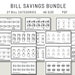 Cash Envelope Bills | Bill Binder A6 Printable| Budget Binder Inserts ...