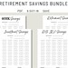 Retirement Savings Bundle Roth IRA Savings Tracker Printable 401k ...