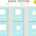 Shape Poster for Preschoolers| Blue Shape Poster|preschool Shapes ...