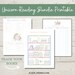 Unicorn Reading Log | Reading Planner Bundle | Reading Challenge ...