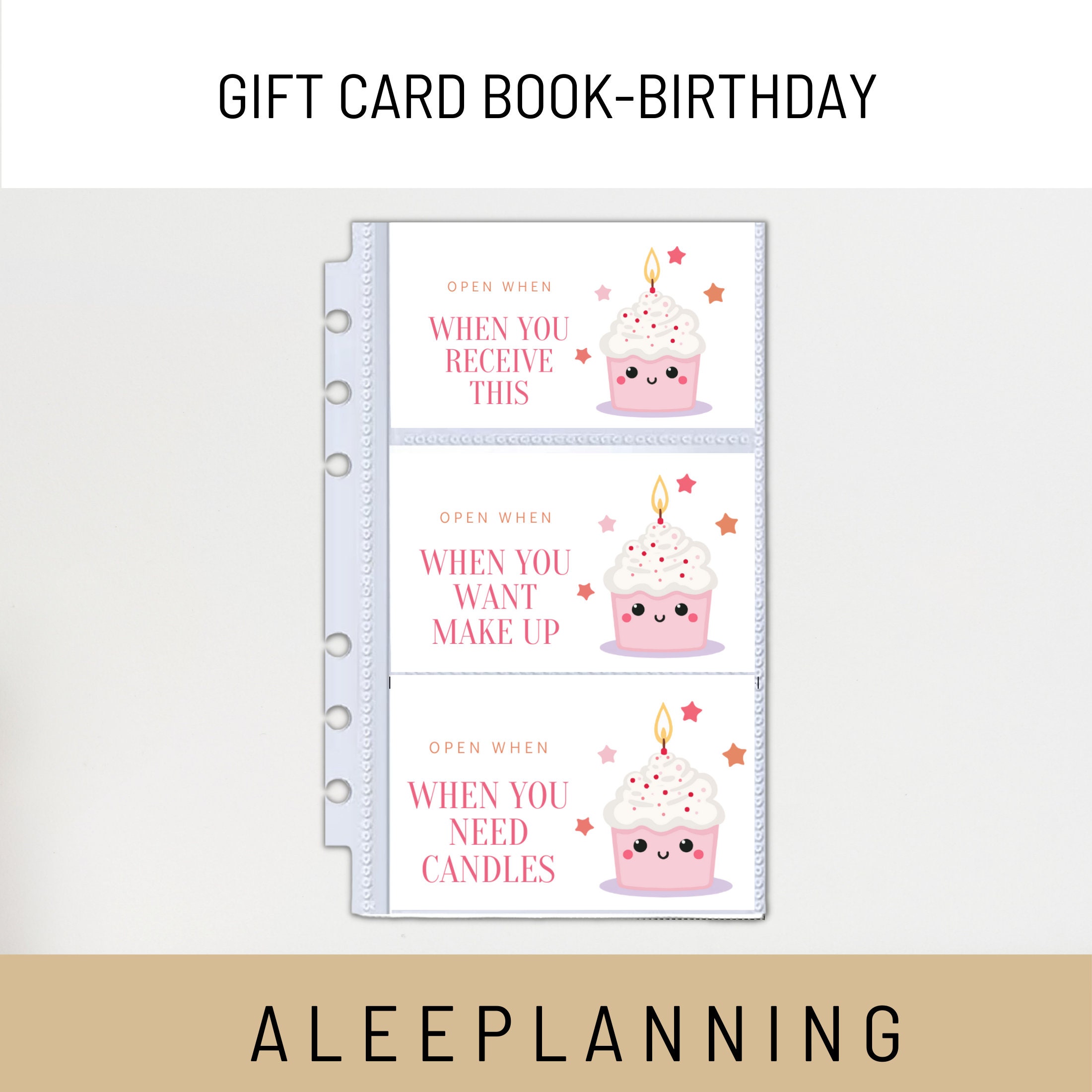 Gift Card Album Birthday Birthday Gift Gift Card Book Multiple Gift ...