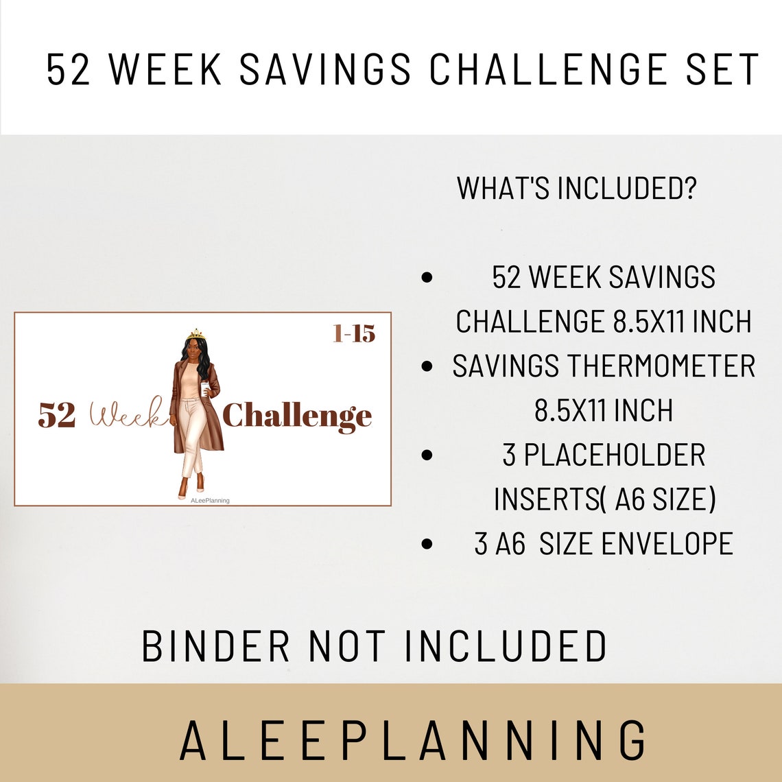 52 Week Savings Challenge Set 52 Week Challenge Chart 52 - Etsy