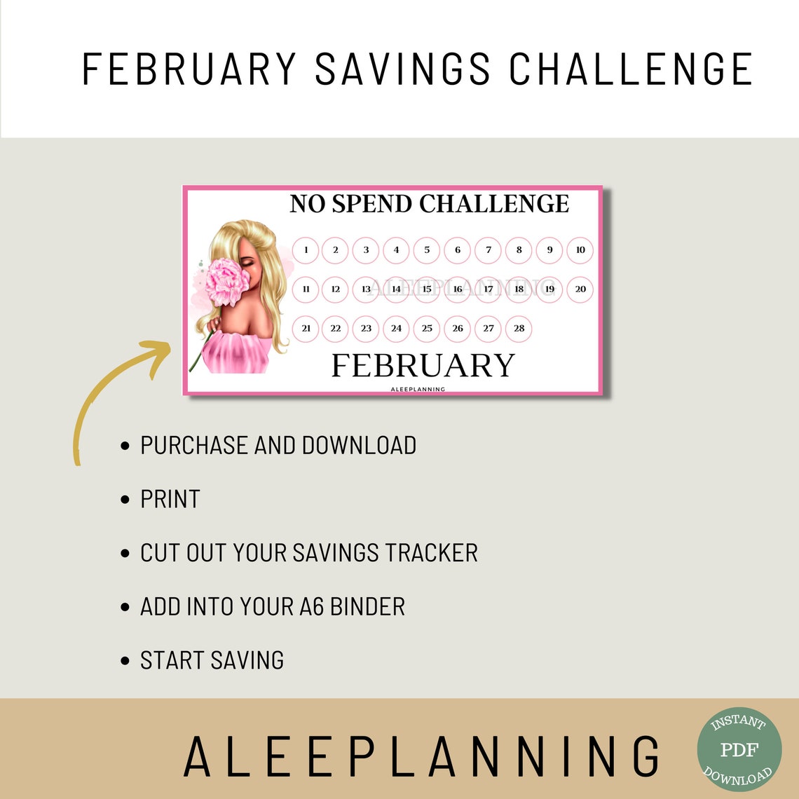 February Savings Challenge Valentine Savings Tracker A6 - Etsy