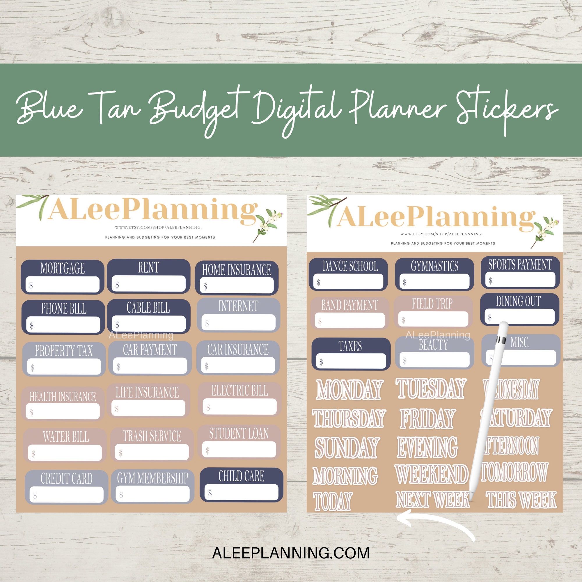 Budget Stickers digital Sticker Pack Cropped Digital | Etsy