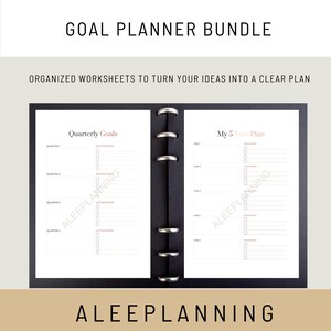 Goal Planner Bundle: Printable Goal Setting Worksheet (digital Download ...