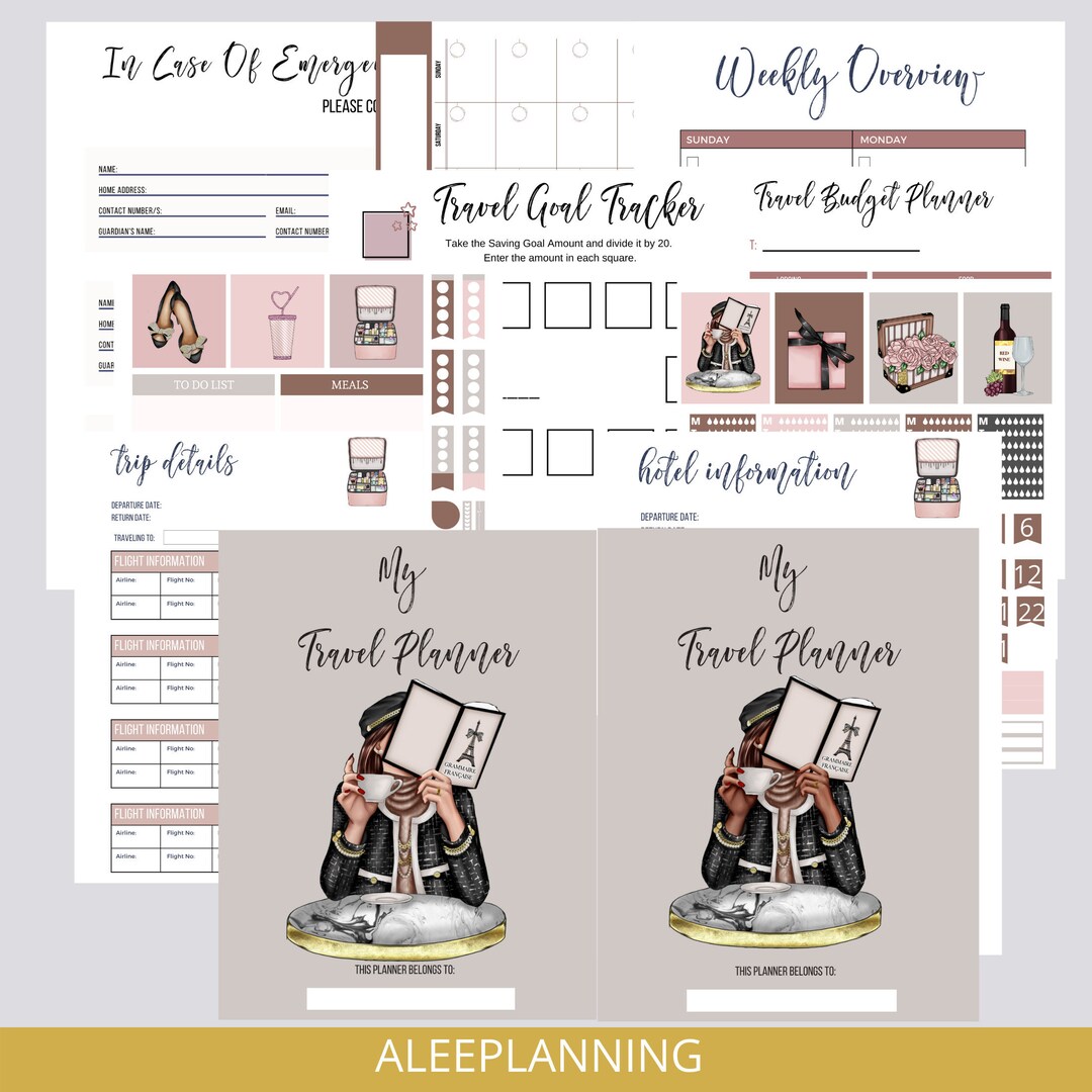 Vacation Planner Bundle Printable | Vacation Budget | Packing List ...