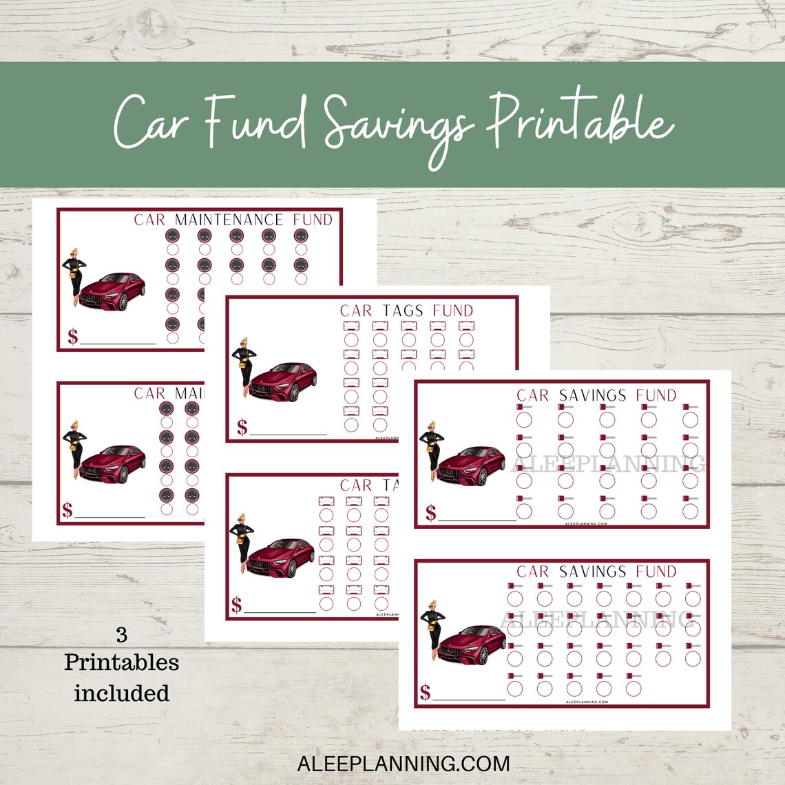 Car Savings Tracker Budget Printable Finance Tracker Down - Etsy