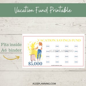5000 Travel Fund Tracker: Vacation Savings Printable (A6 PDF) - Etsy