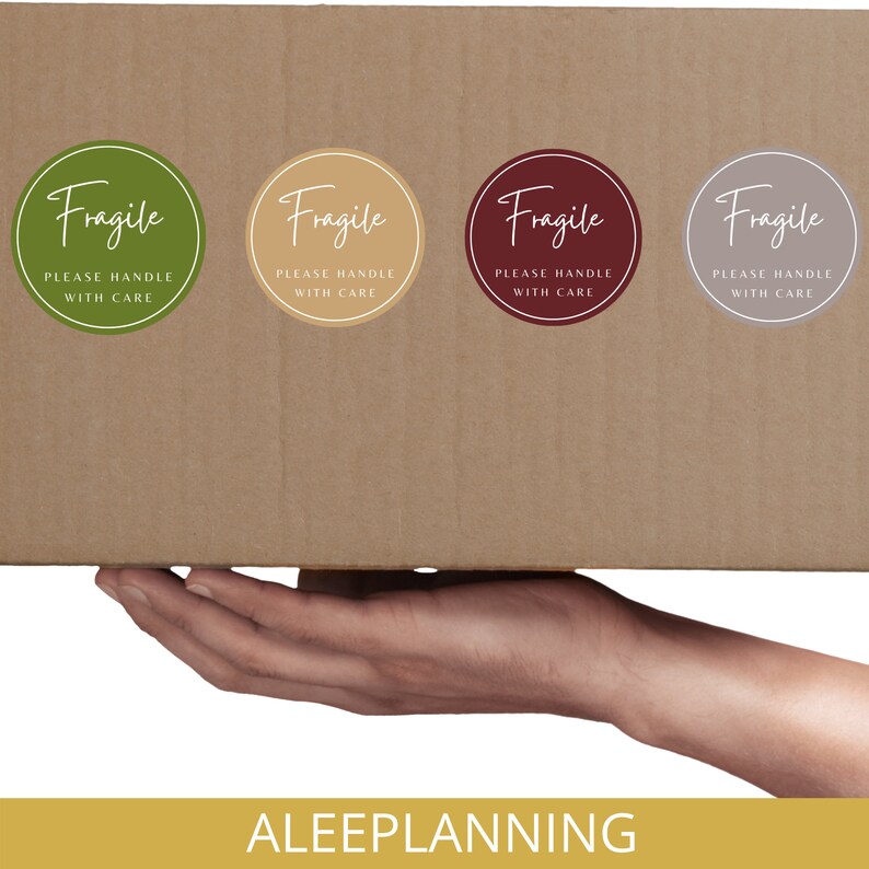 Fragile Mail Stickers Printable Bundle Packaging Small - Etsy