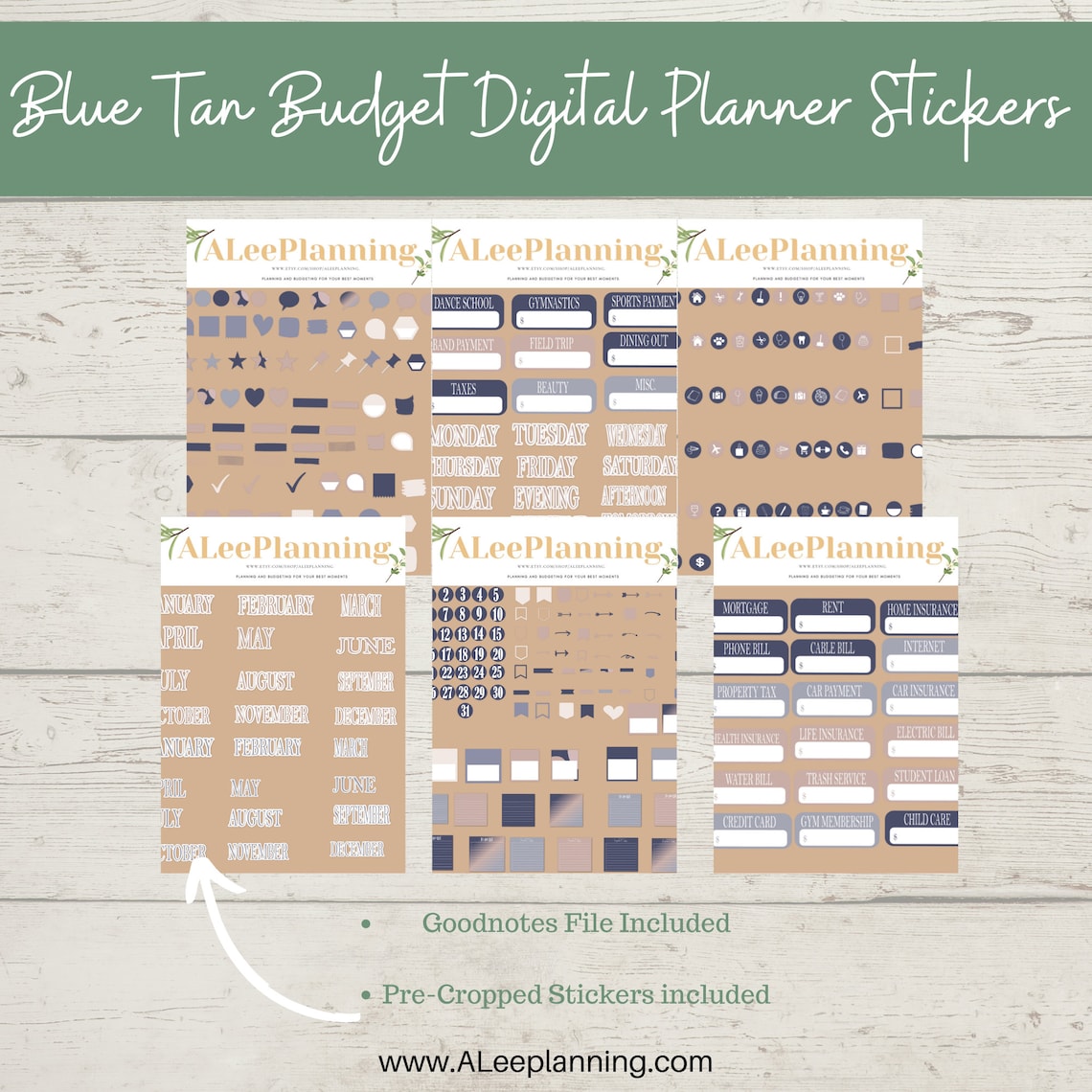 Budget Stickers digital Sticker Pack Cropped Digital | Etsy