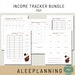 Income Log Income Sheet Passive Income Income Tracker Self - Etsy