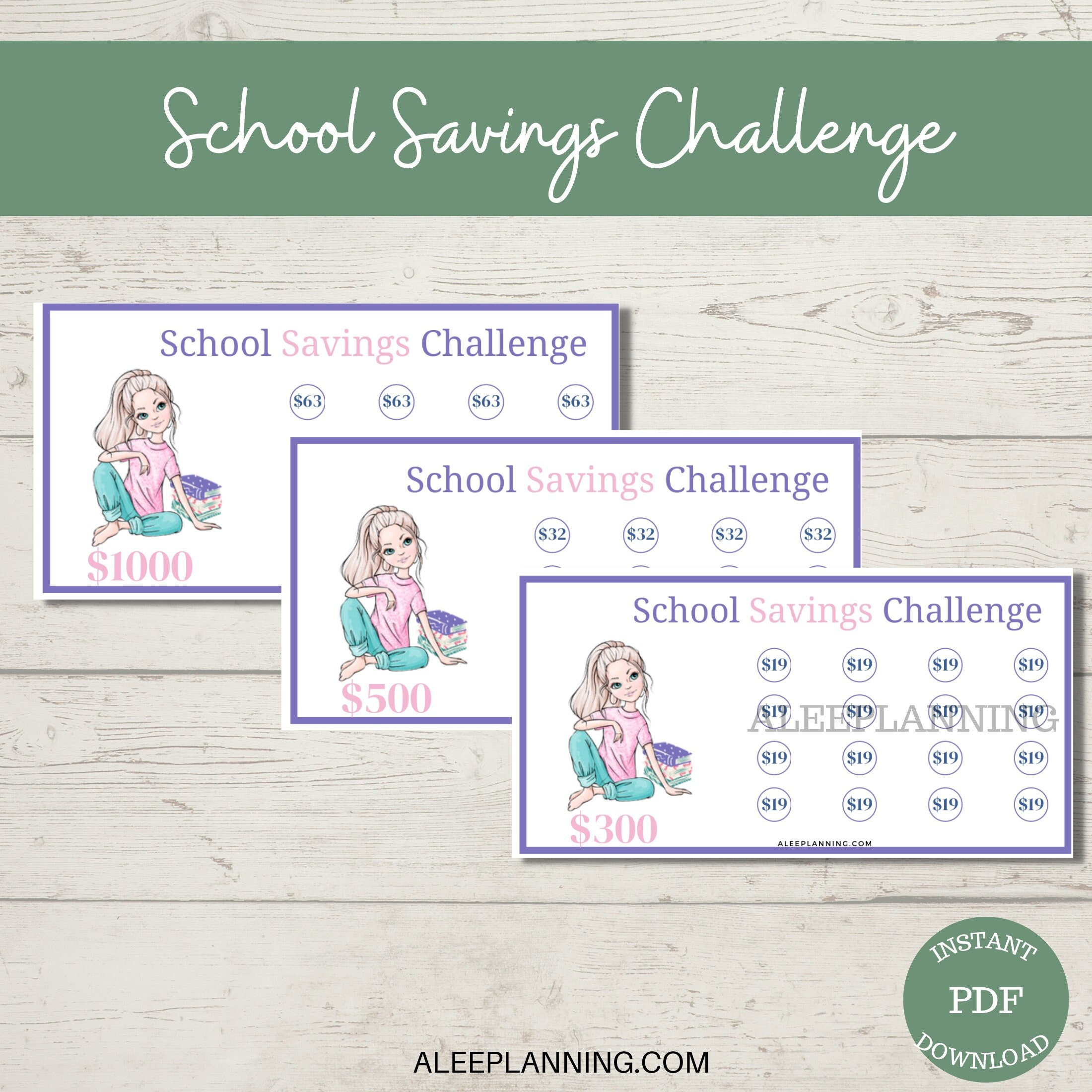 School Savings Tracker Back to School Savings Challenge A6 Insert ...