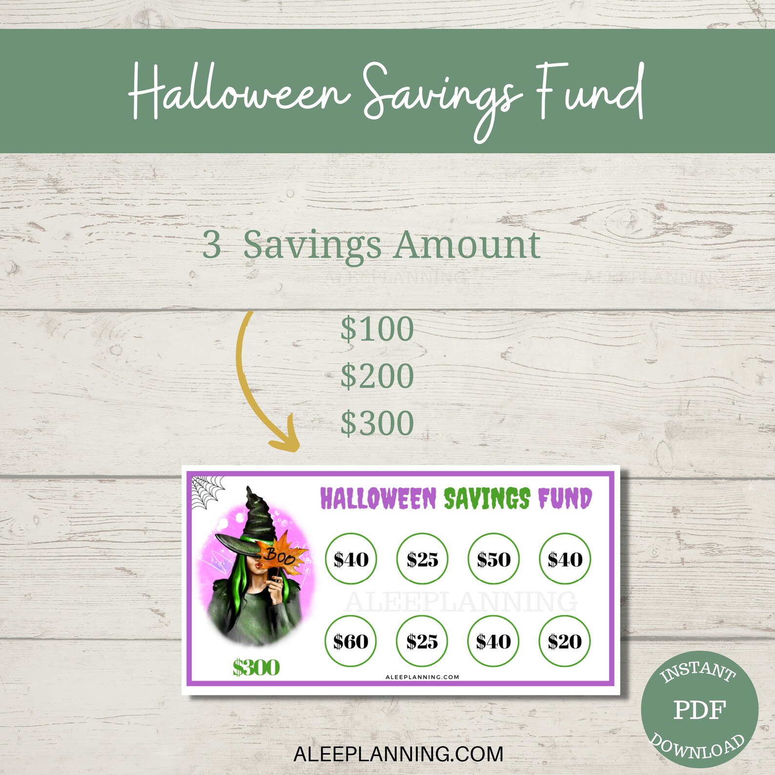 Halloween Savings Challenge Printable Halloween Savings Tracker october ...