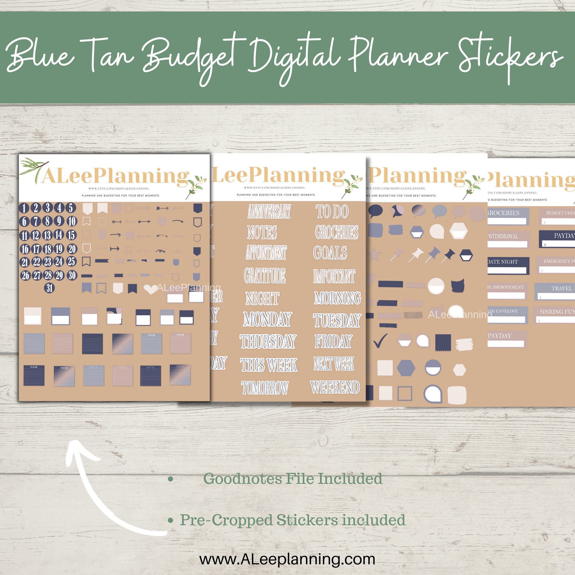 Budget Stickers digital Sticker Pack Cropped Digital Stickers Digital ...