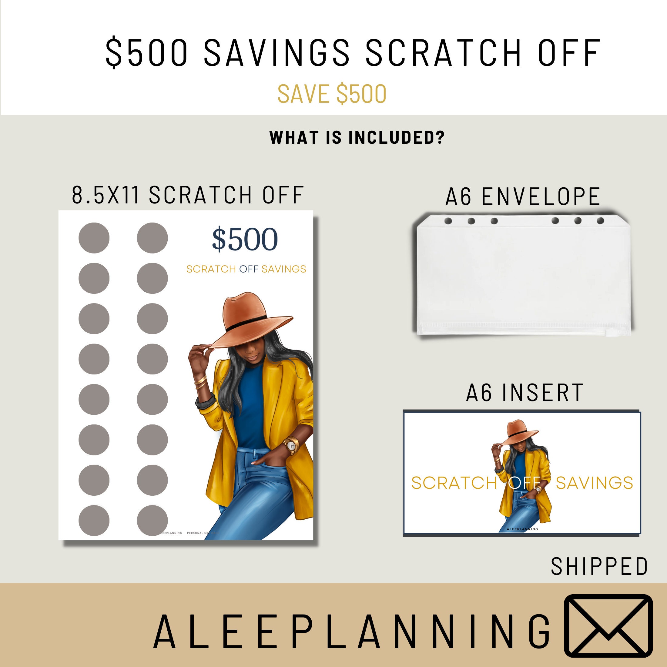 500 Scratch off Scratch and Save Money Challenge Cash Savings 500 ...