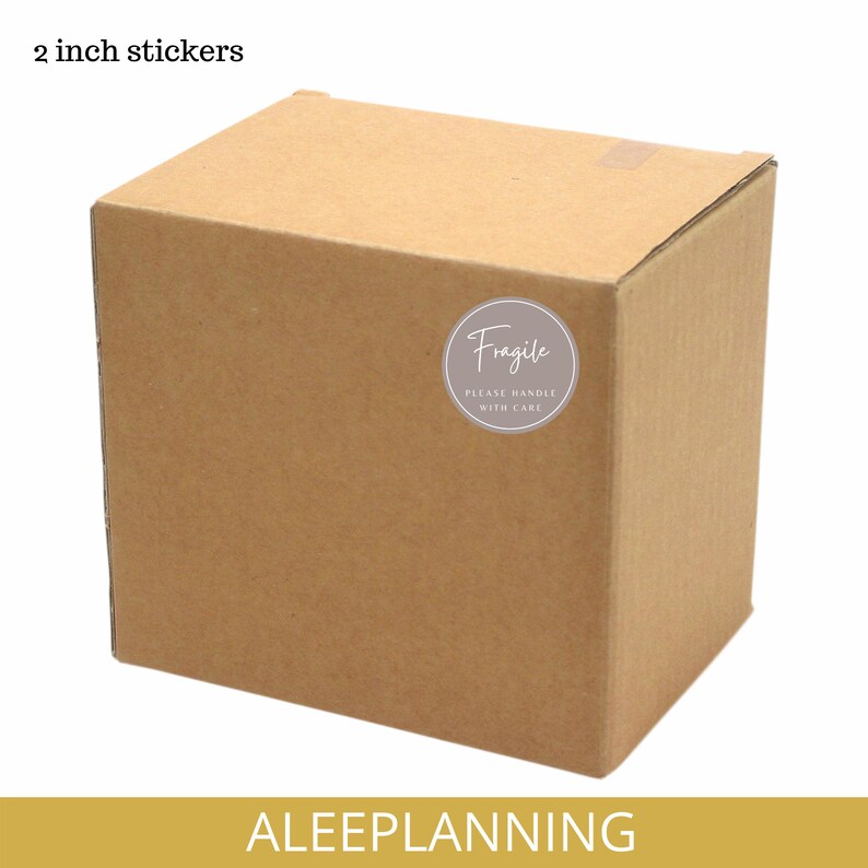 Fragile Mail Stickers Printable Bundle Packaging Small | Etsy