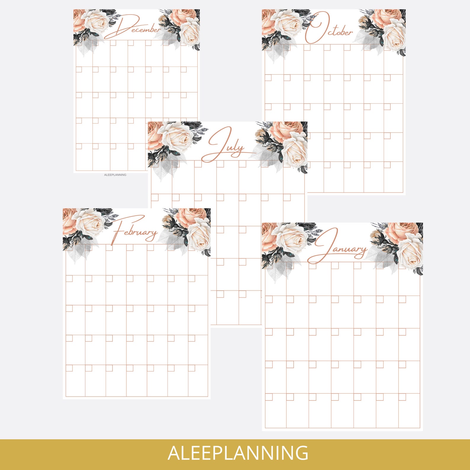 Recipe Meal Planner Peach Printable - Etsy