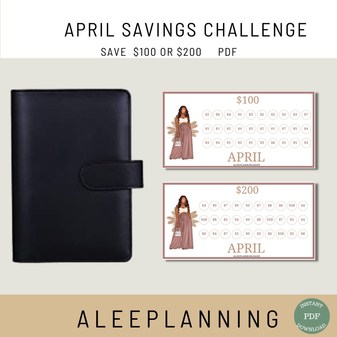 April Challenge|april Tracker|a6 Size Challenge|30 Day Challenge|april ...