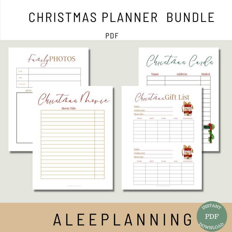 Christmas Binder Printablechristmas Wishlist Christmas - Etsy