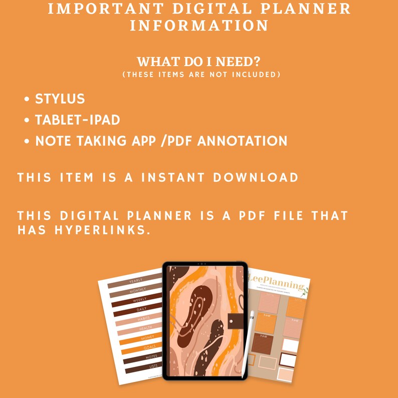 Digital Planner 2022 2023 Goodnotes Digital Stickers - Etsy