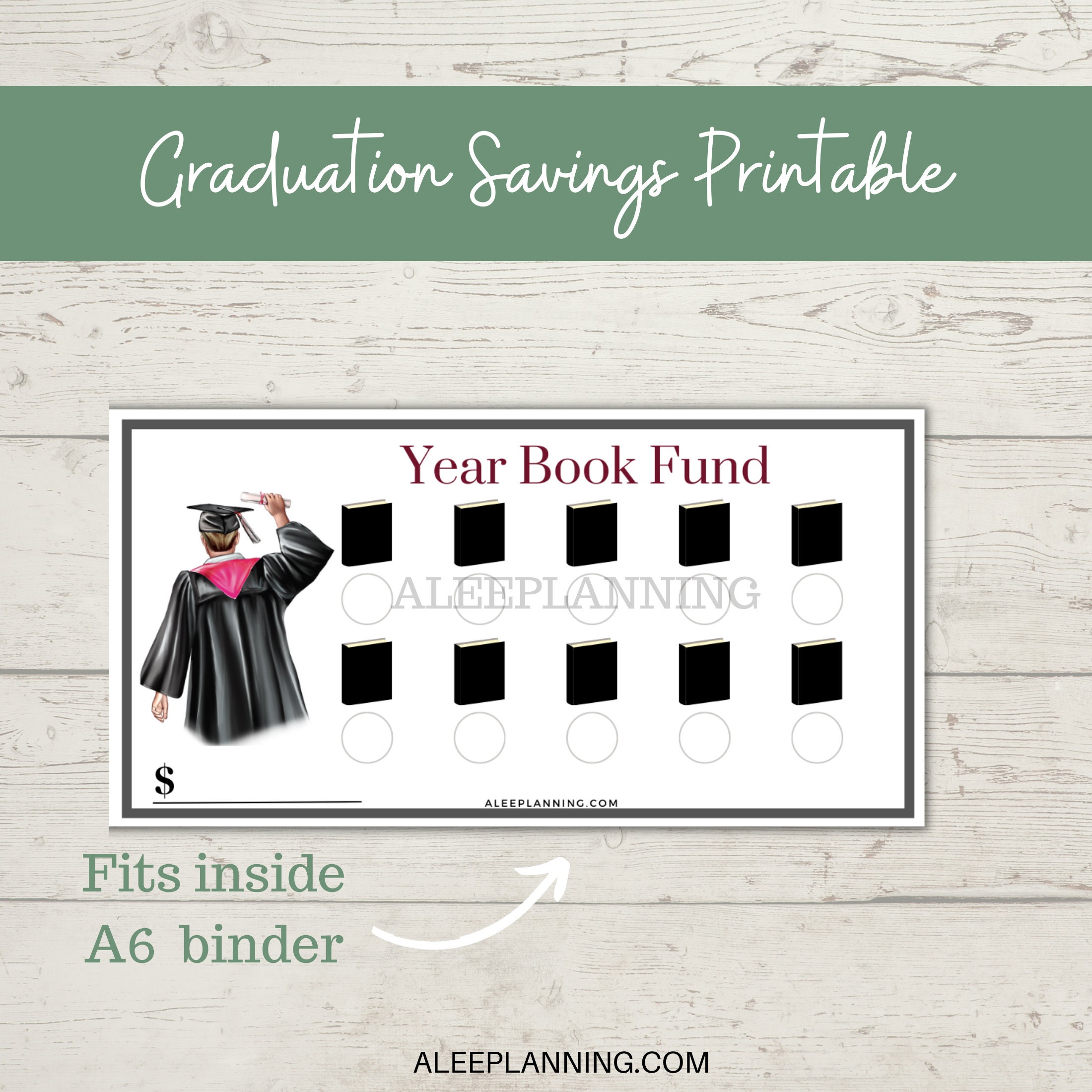 Graduation Savings Funda6 Graduation Tracker Printable Senior Dues High ...