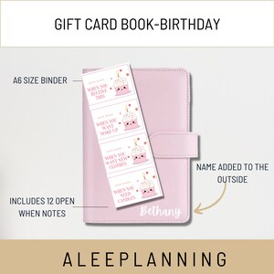 Gift Card Album Birthday Birthday Gift Gift Card Book Multiple Gift ...