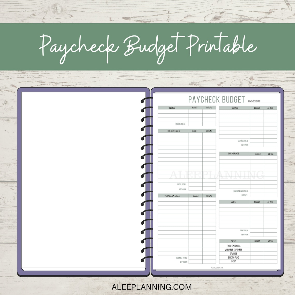 Paycheck Budget Printable Budget Sheet Printable Budget Personal Budget ...