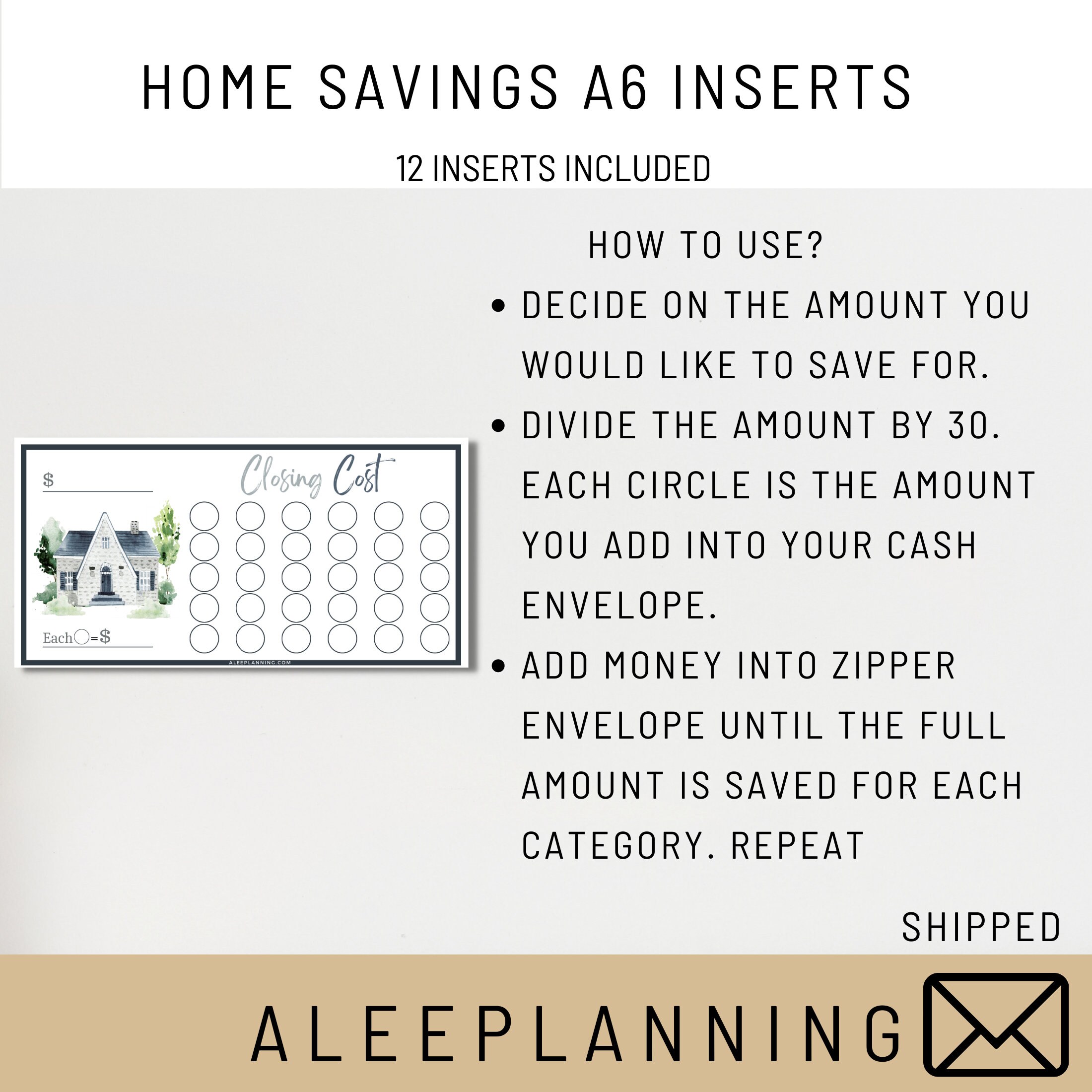 Home Savings Inserts House Savings Challengedownpayment Savings House ...