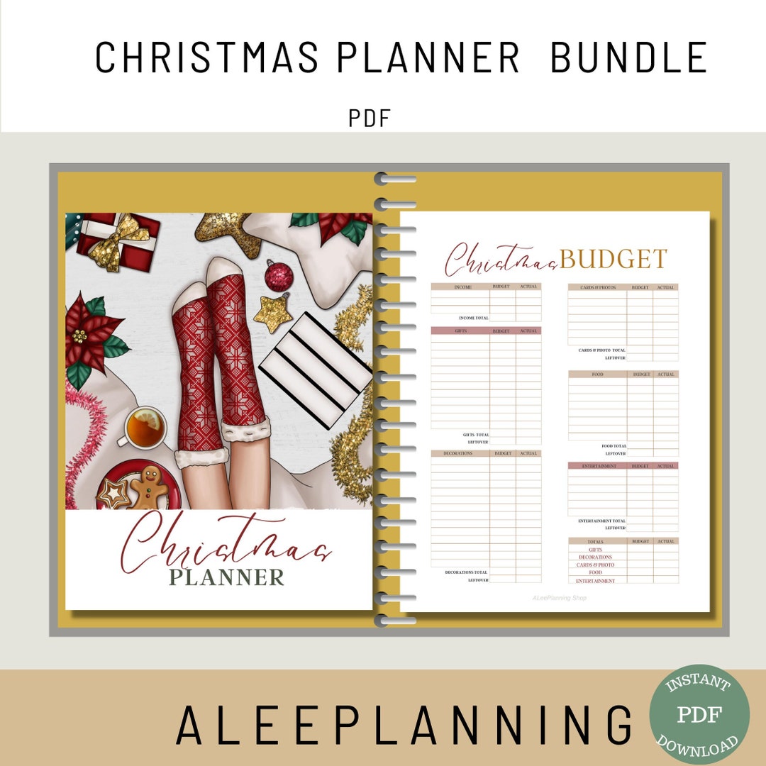 Christmas Binder Printable|christmas Wishlist| Christmas Savings ...