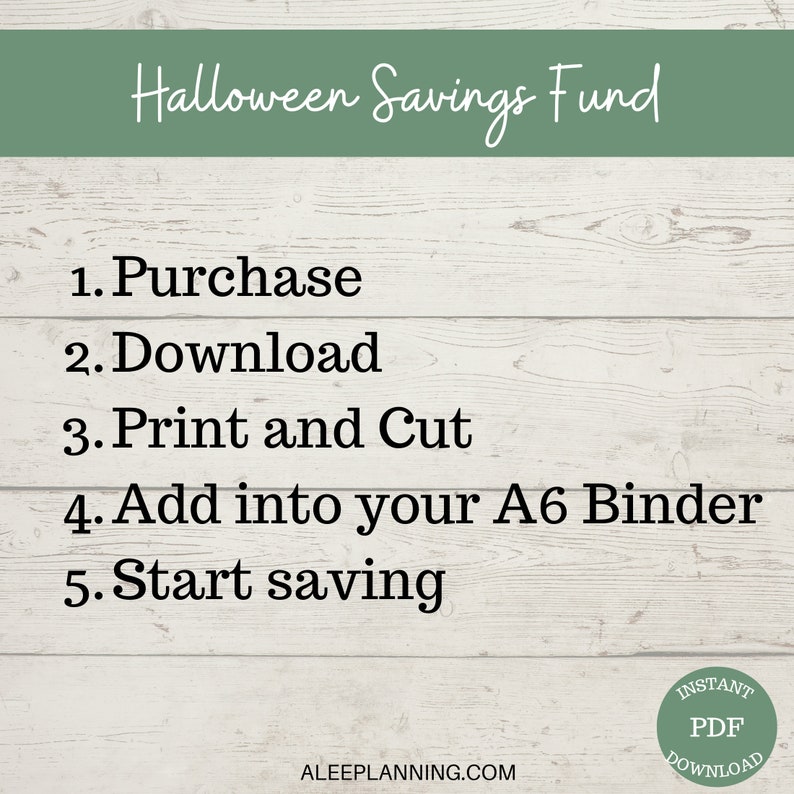 Halloween Savings Challenge Printable| Halloween Savings Tracker ...