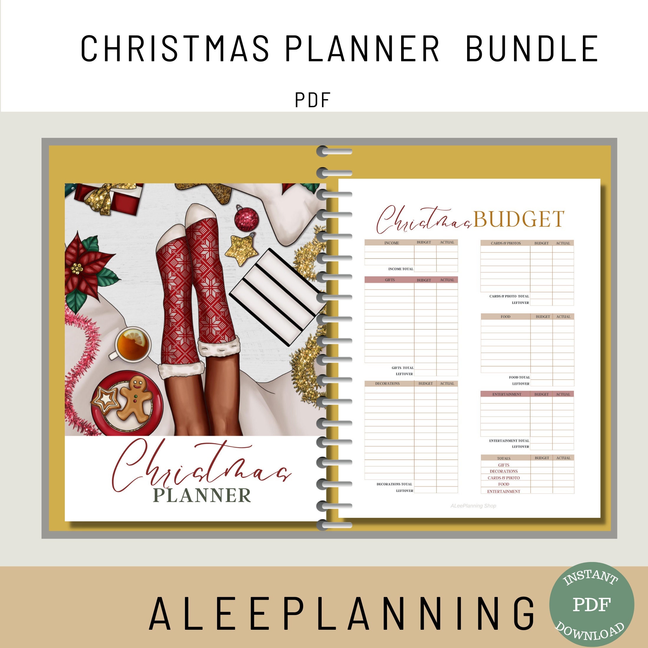 Holiday Planner Bundle Christmas Binder Printable Christmas Planner ...