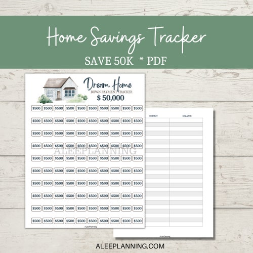 Home Savings Tracker 400k House Sinking Fund Printable - Etsy