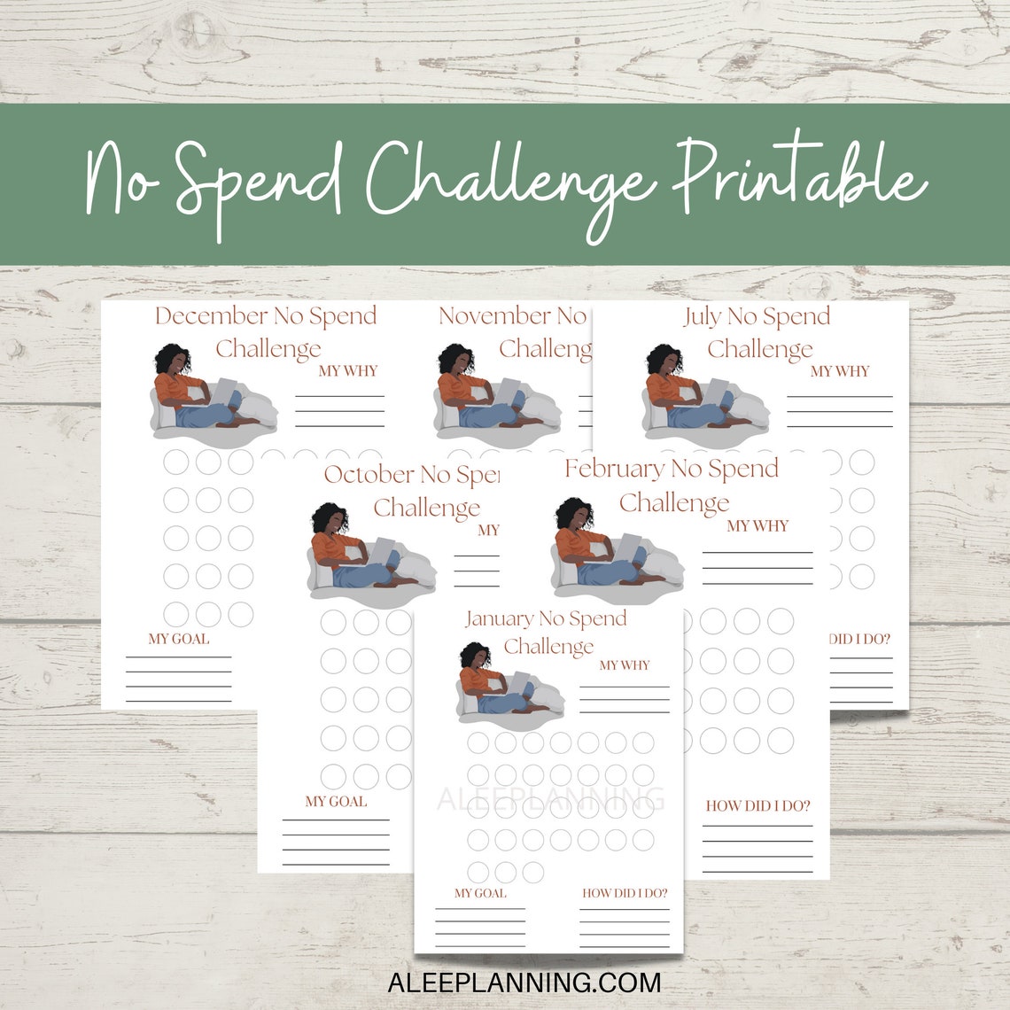 No Spend Month Printable | No Spend Challenge Printable | Money ...