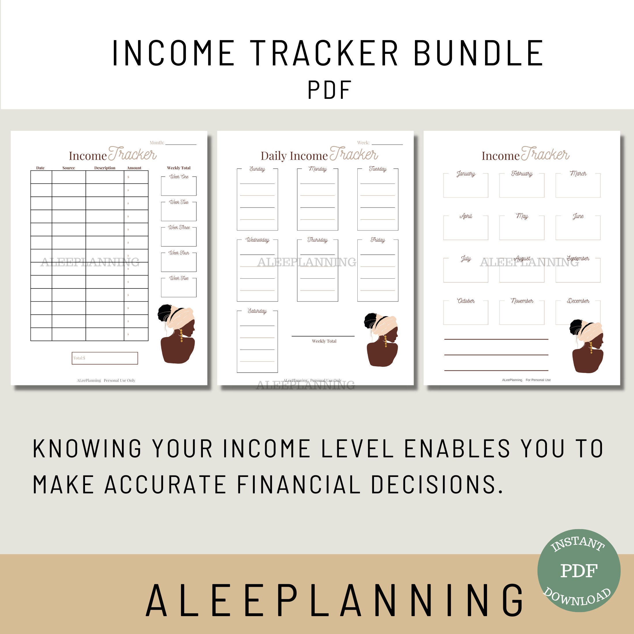 Income Log Income Sheet Passive Income Income Tracker Self - Etsy