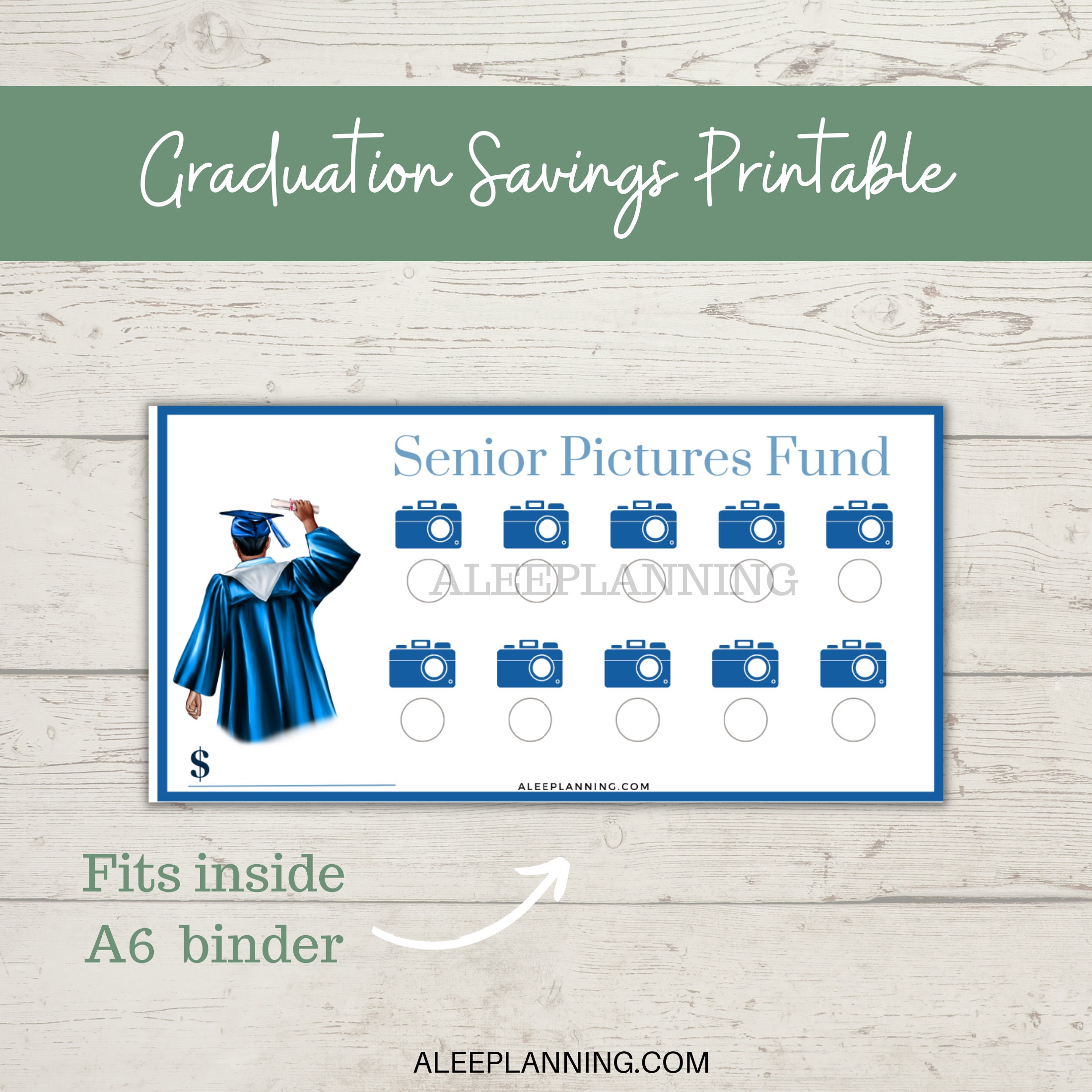 Graduation Savings Fund Printablea6 Graduation Printable Senior Dues ...