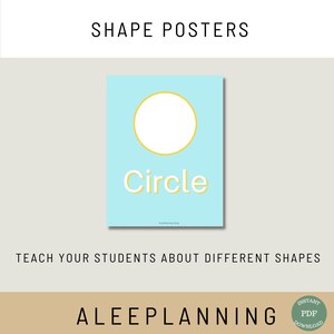 Shape Poster for Preschoolers| Blue Shape Poster|preschool Shapes ...