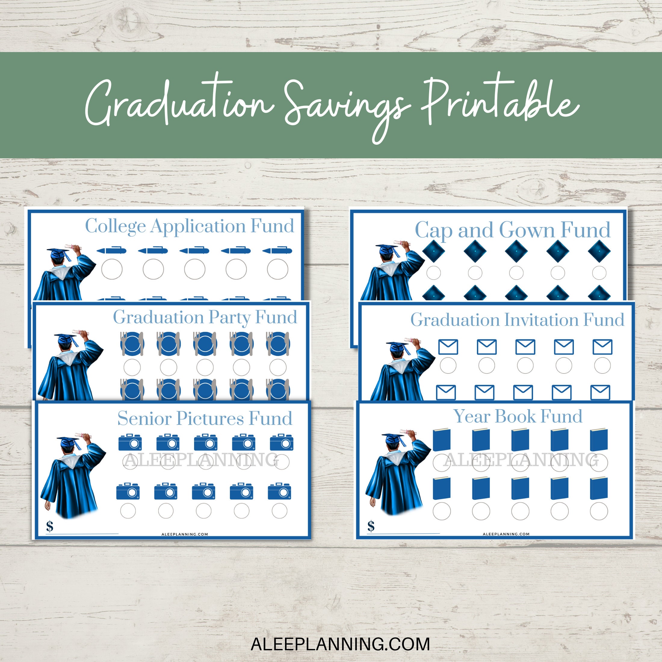 Graduation Savings Fund Printablea6 Graduation Printable Senior Dues ...